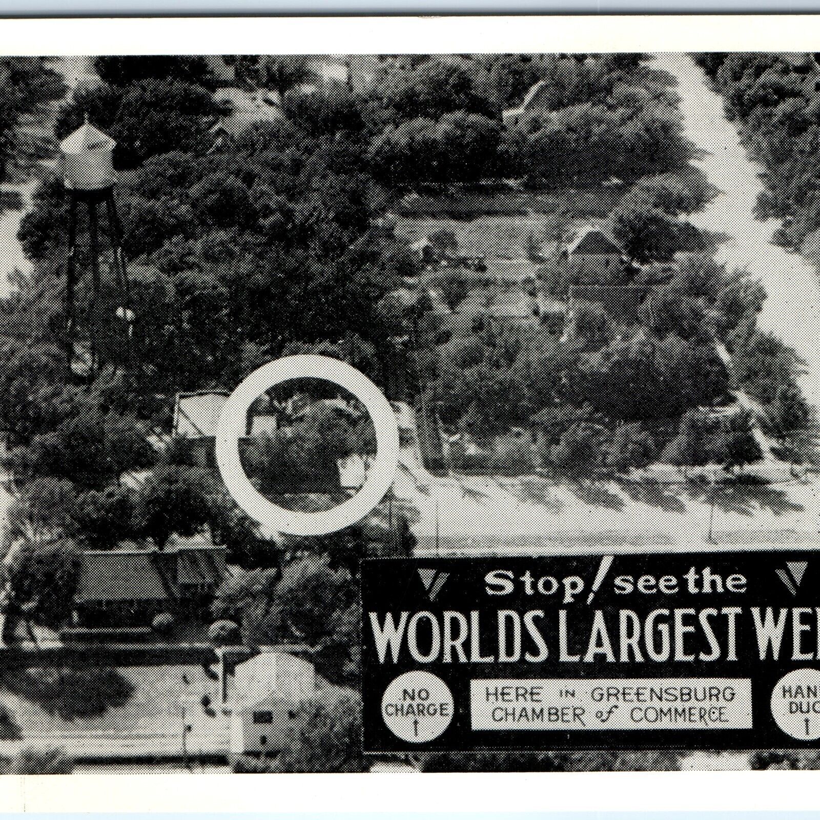 c1950s Greensburg, KS Airview Largest Hand Dug Well Sign Silvercraft ...