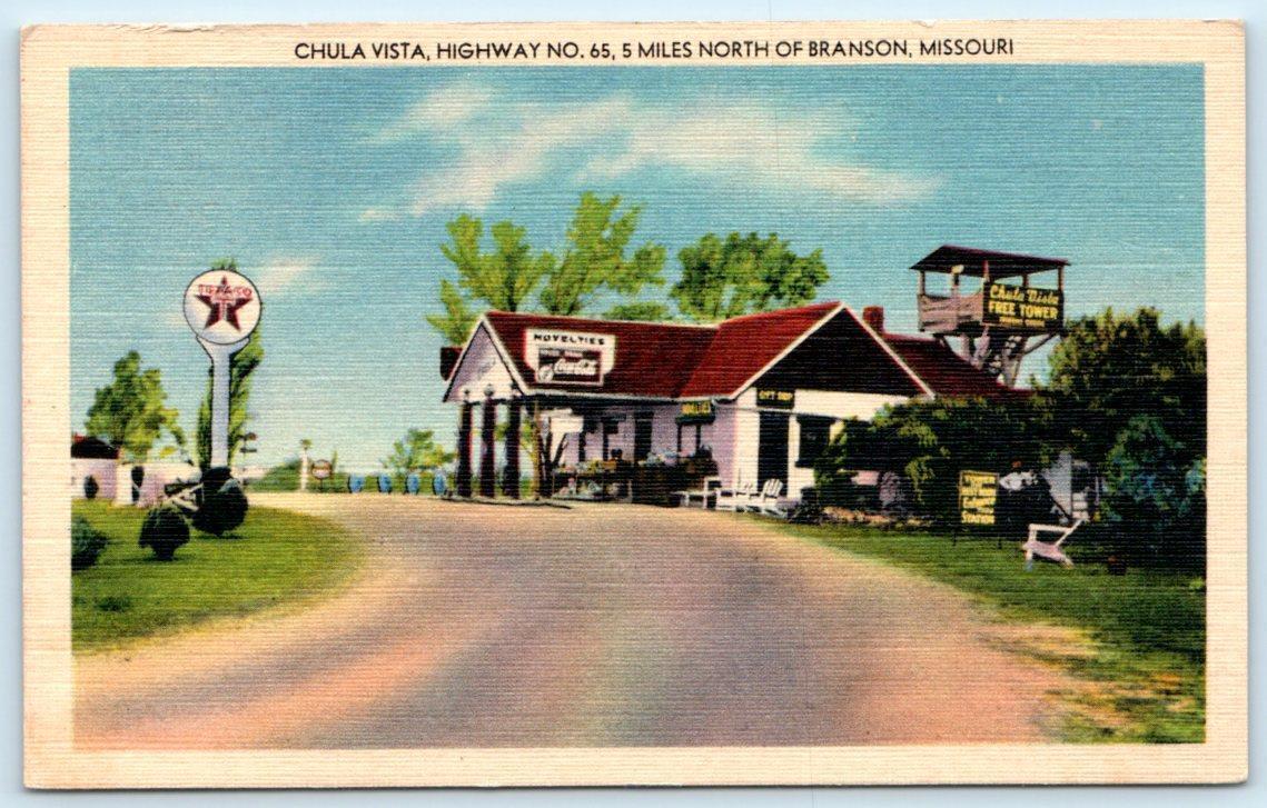 CHULA VISTA, Missouri MO ~ Roadside Tower TEXACO GAS STATION 1940s ...