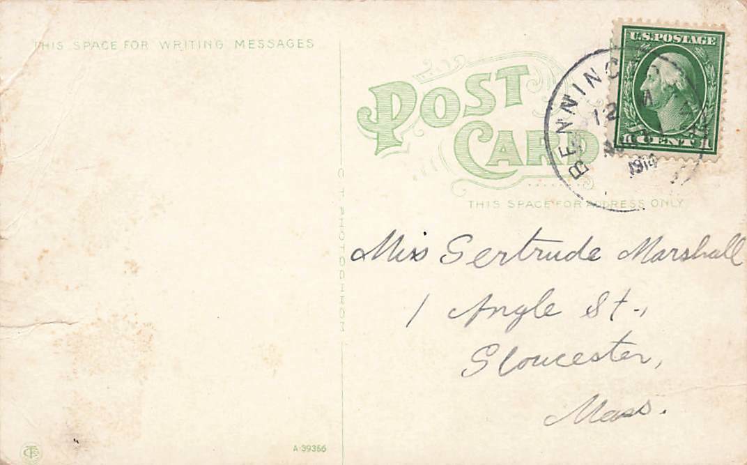 Clouds From Bald Mountain Bennington VT 1914 Vintage Postcard | United ...