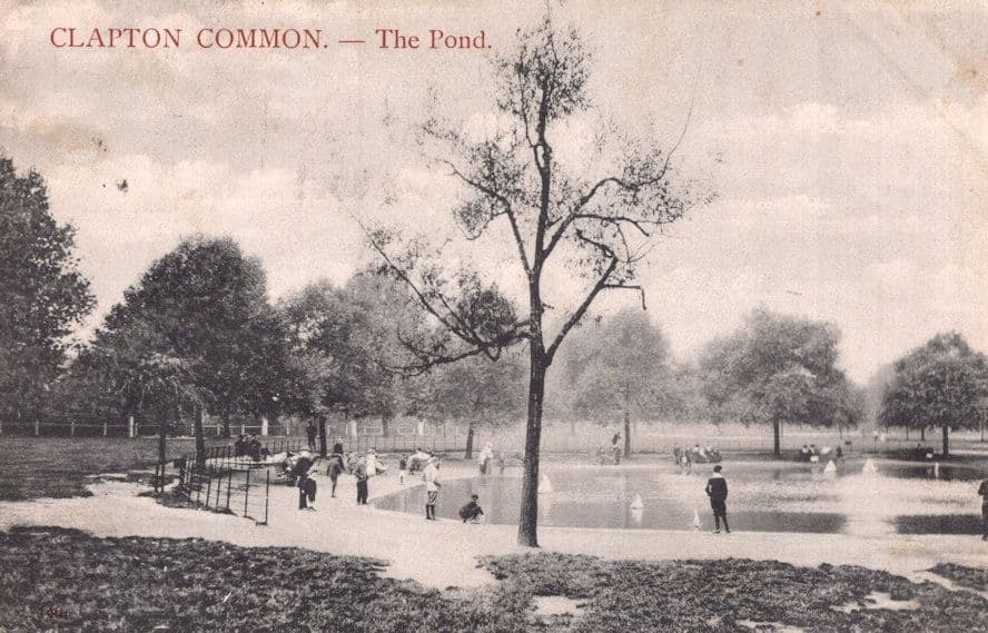 Clapton Common Hackney Model Toy Boats The Pond 1904 Postcard ...