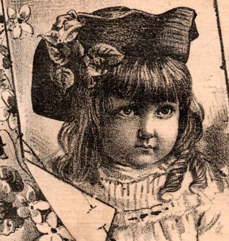 1870s-80s Victorian Stage Play "The Man Of Gold" Cast List On Back Fab ...