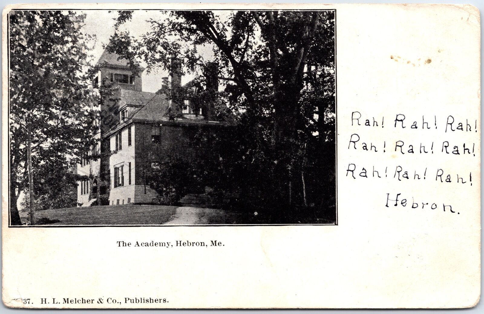 Vintage Postcard the College-Prep Academy Located at Hebron Maine ...