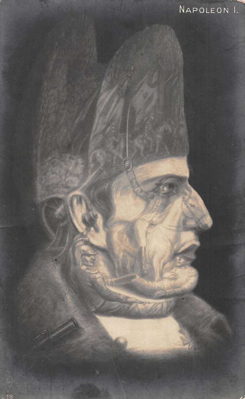 Napoleon Portrait Metamorphic Real Photo Vintage Postcard AA76142 ...