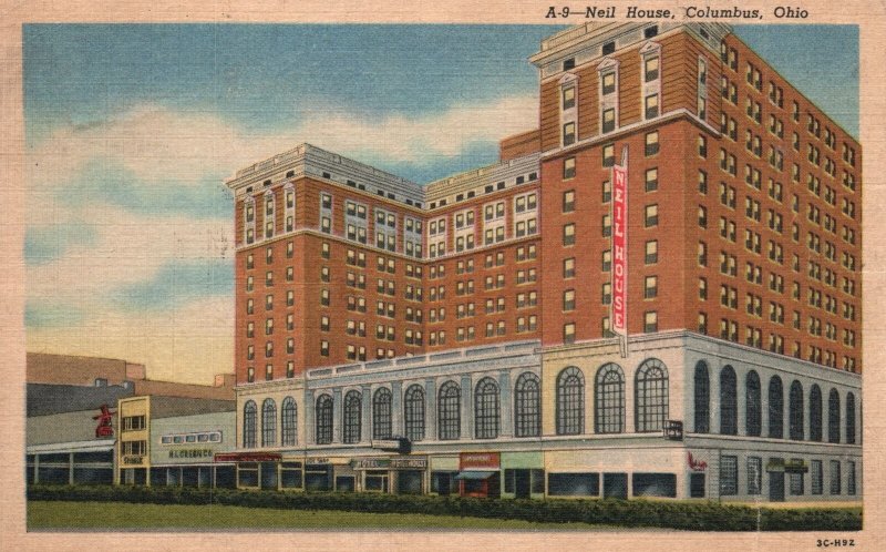 Vintage Postcard 1953 Neil House Historical Building Landmark Columbus ...