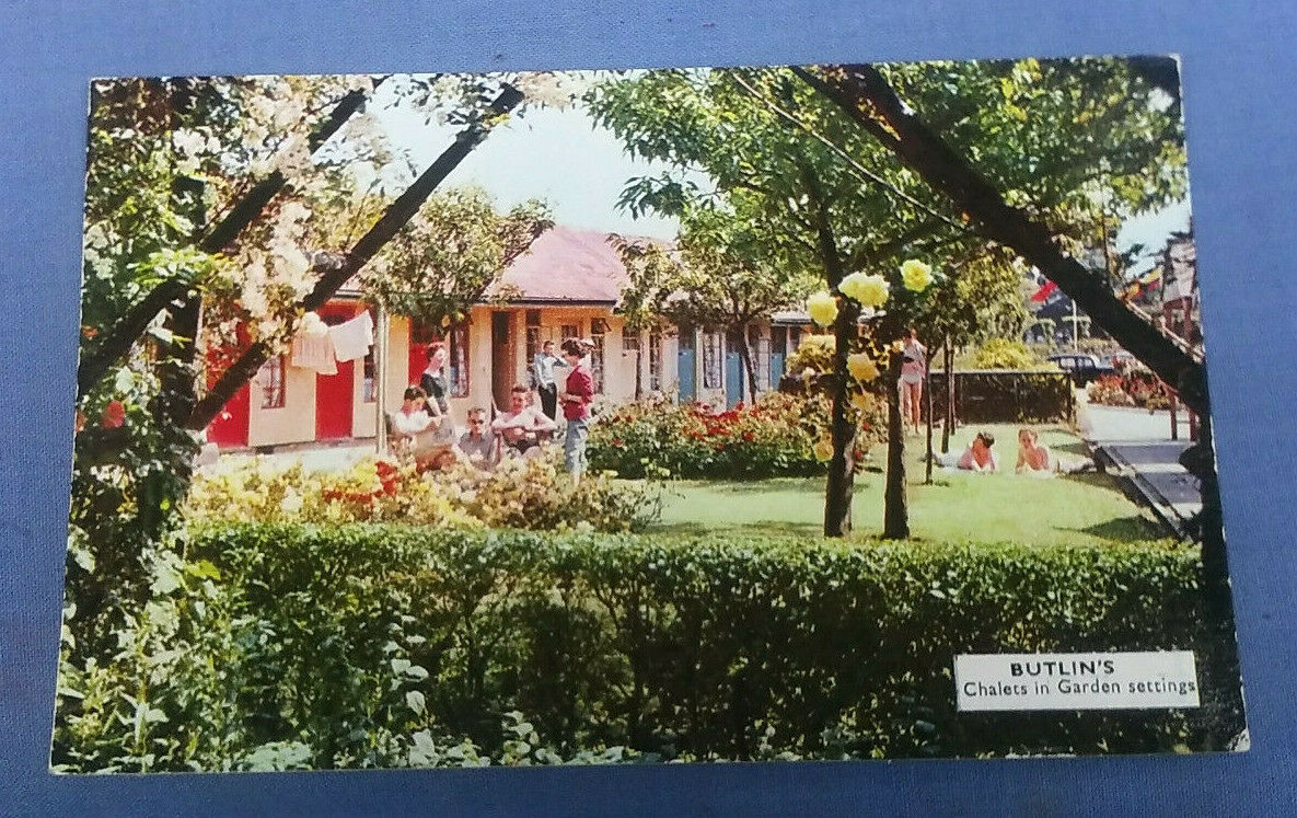Vintage RP Postcard Butlins Chalets In Garden Settings Skegness Posted ...