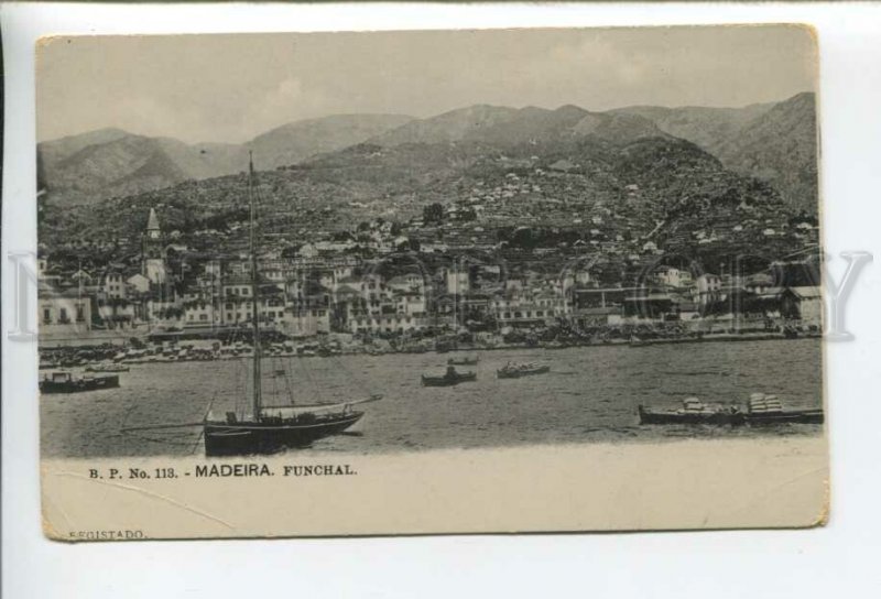 432724 Portugal Madeira Funchal view ships Vintage postcard | Europe ...