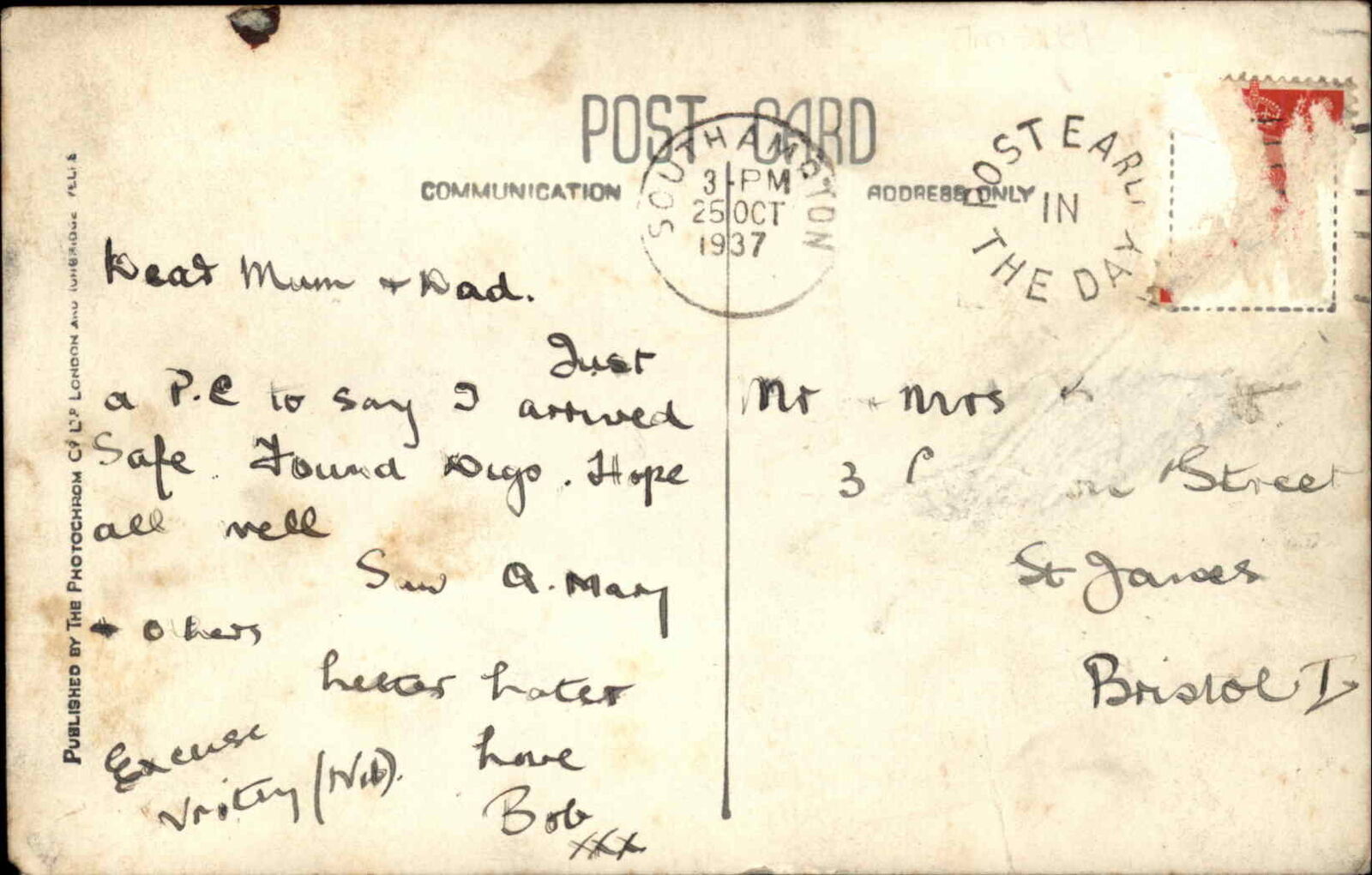 Vintage Rppc Steamer Steamship RMS Queen Mary Southampton 1937 Cancel ...