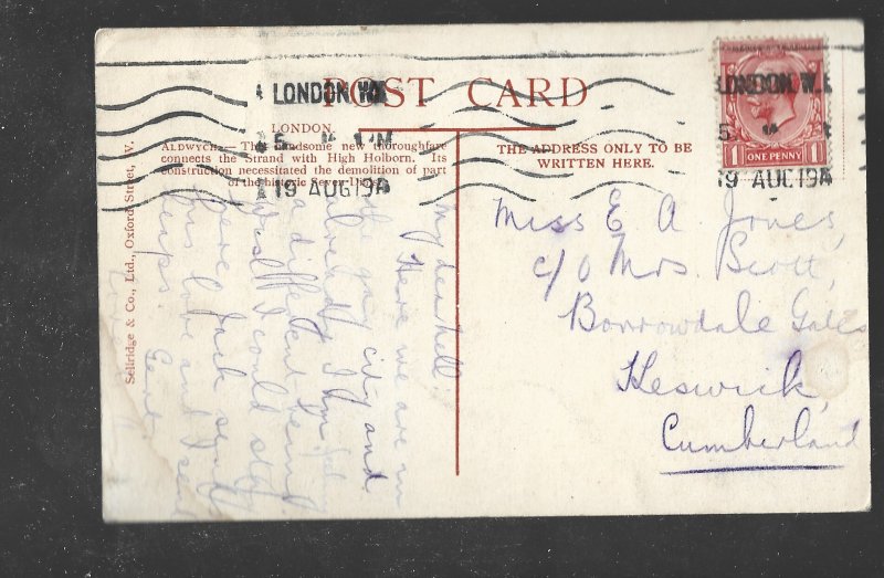 161, England, London, Aldych, Street View, Circa 1915 | Europe - United ...