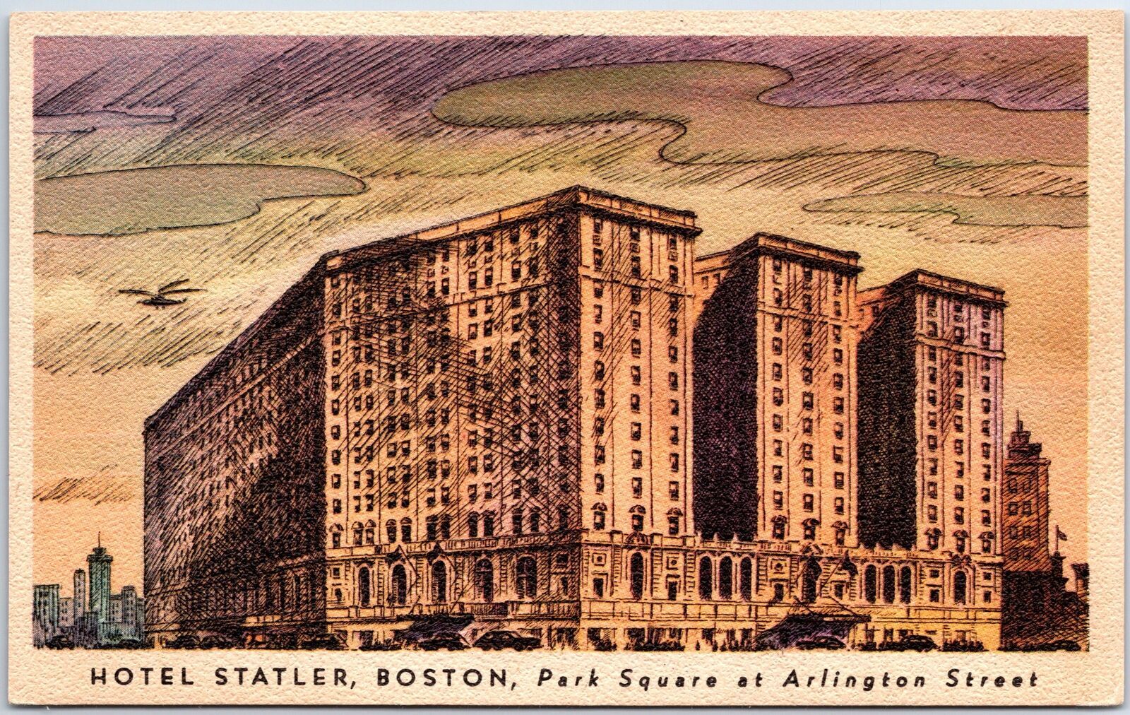 Vintage Postcard Hotel Statler in Uptown Boston Mass C. 1920 | United ...