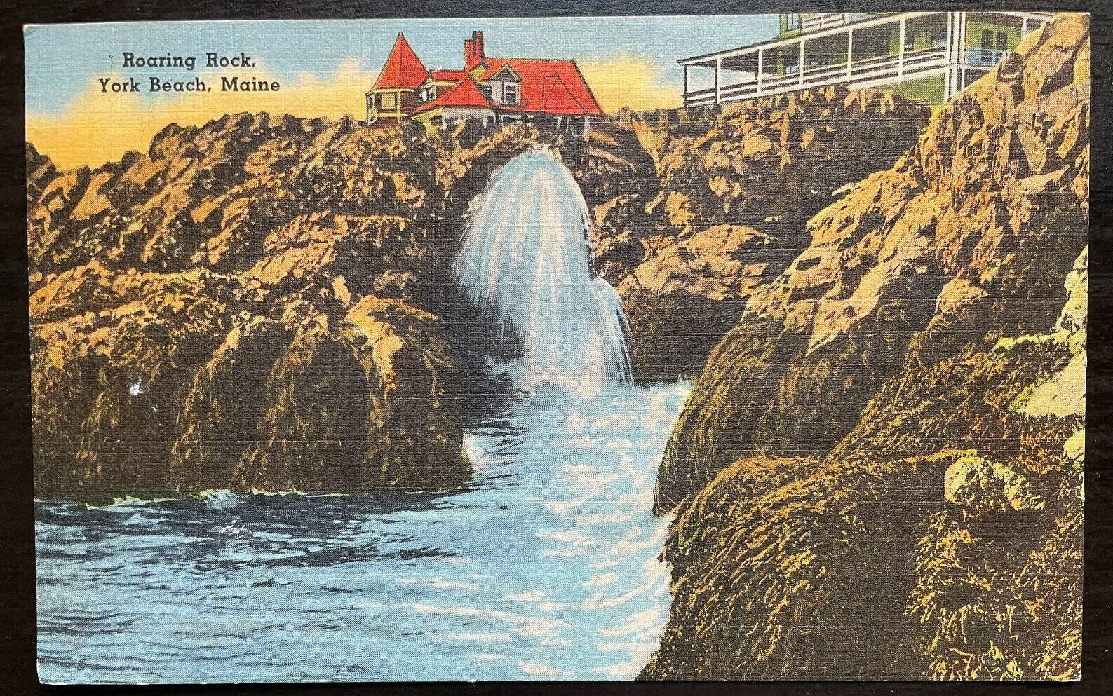Vintage Postcard 1930-1945 Roaring Rock, York Beach, York, ME | United ...