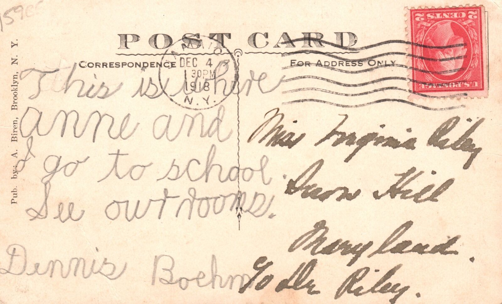 Vintage Postcard 1918 Normal School Campus Building Jamaica Long Island ...