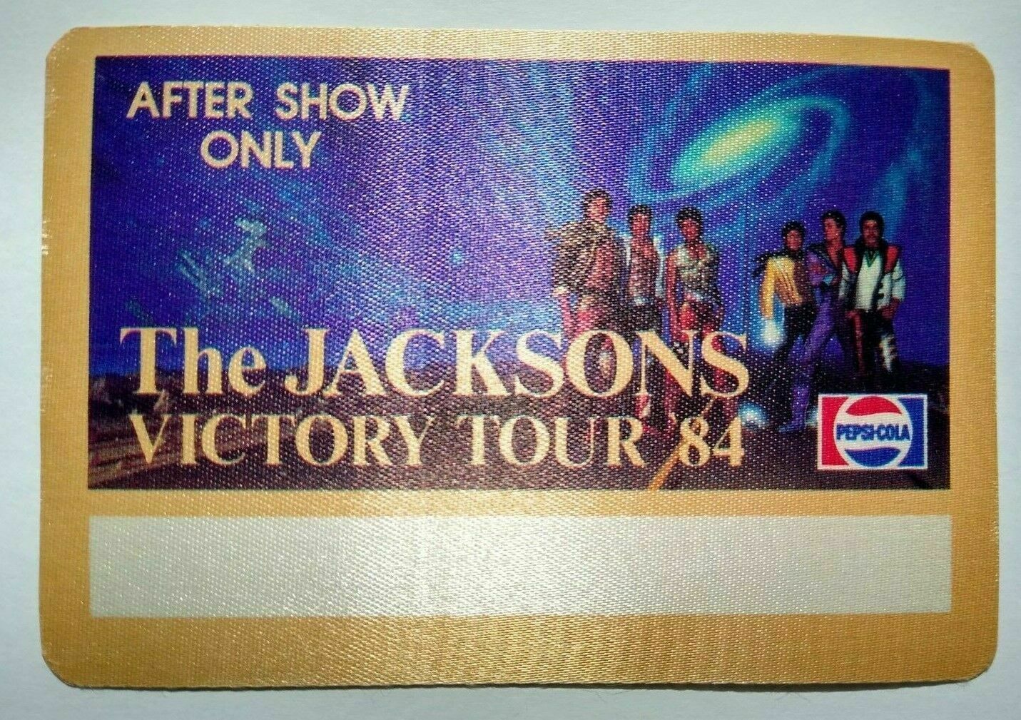 The Jacksons Victory Tour Backstage Pass 1984 Original Otto Cloth ...
