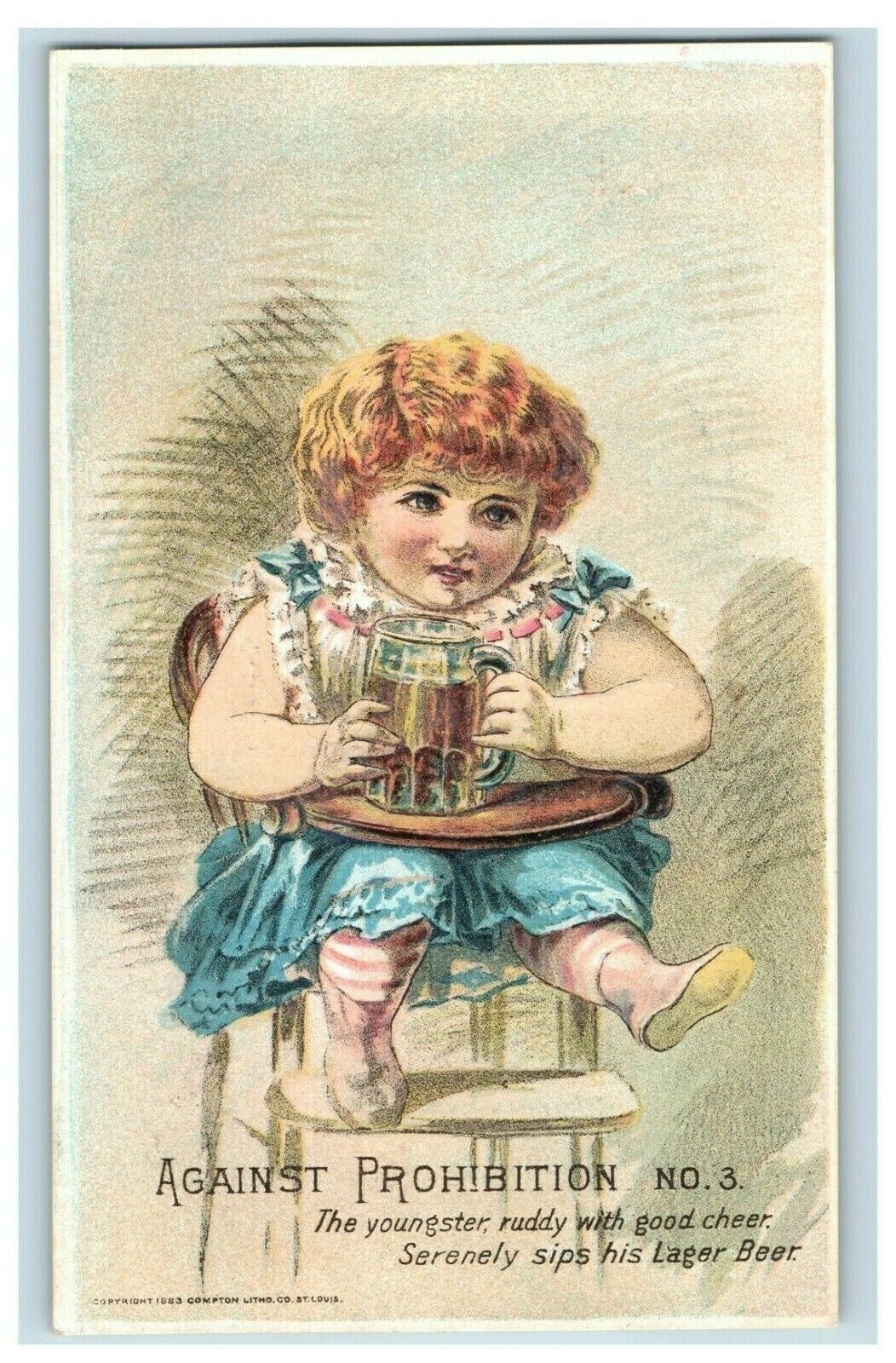 1883 Against Prohibition Dolphis Bourgeois Rochester Lager Indian Pale ...