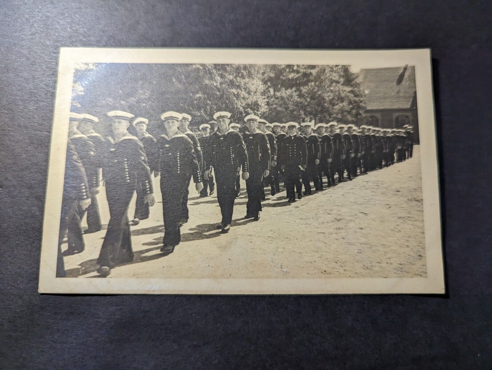 Mint Germany Military Naval Kriegsmarine Soldiers Marching PPC Postcard ...