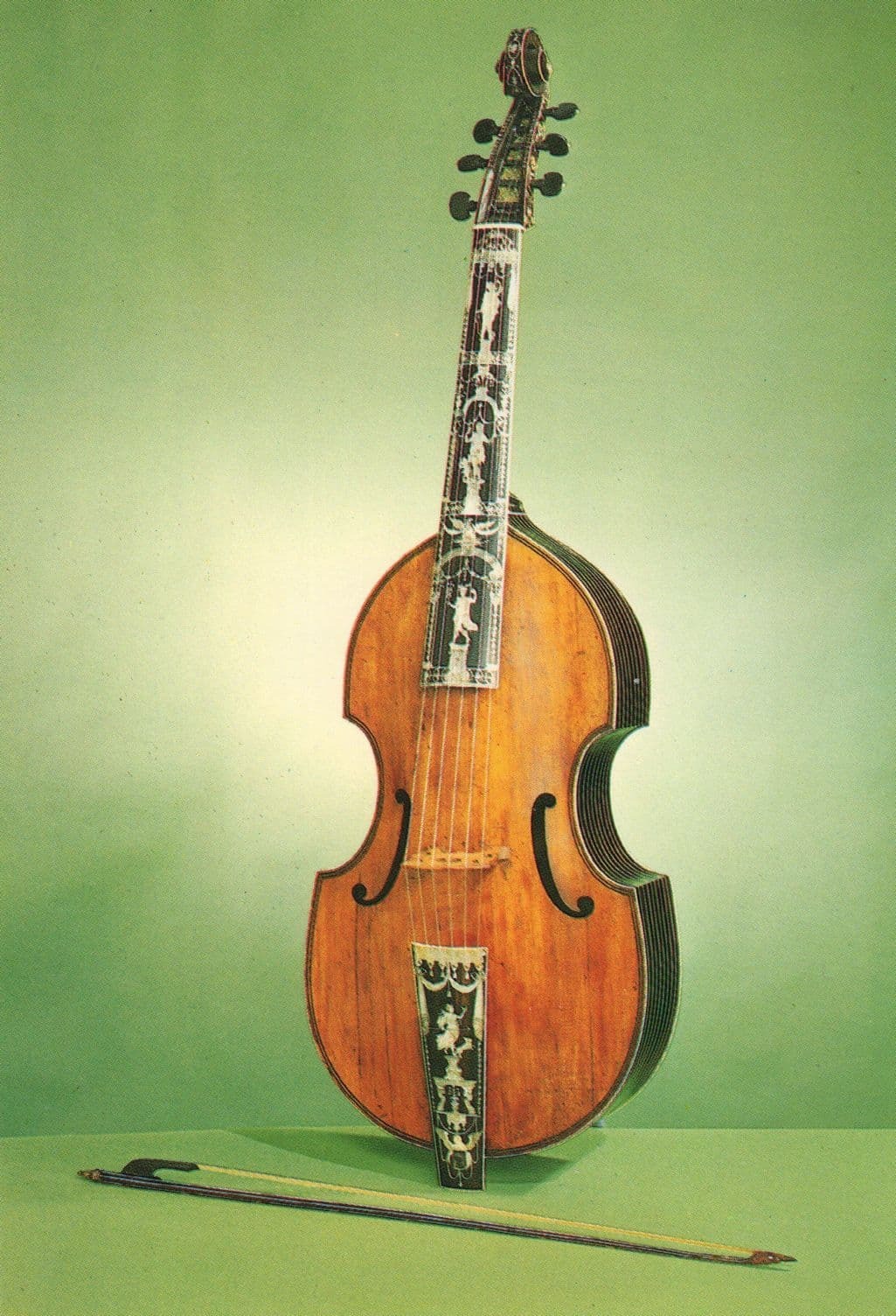 Bass Viol Hamburg 1700s Violin Martin Voigt German V&A Museum Postcard ...