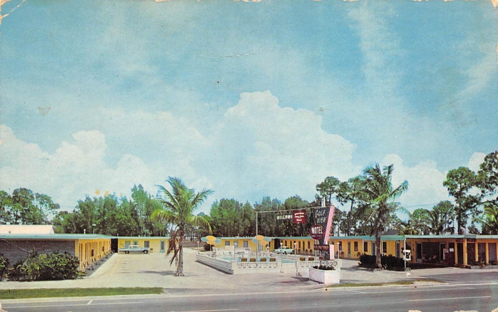 Ft. Myers Florida 1960s Postcard Golfview Motel across from Golf Course ...