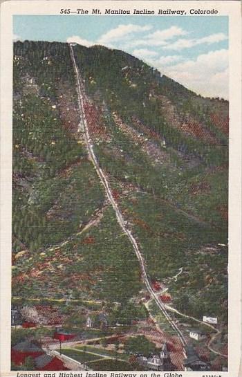 Colorado Mount Manitou The Mount Manitou Incline Railway | United ...