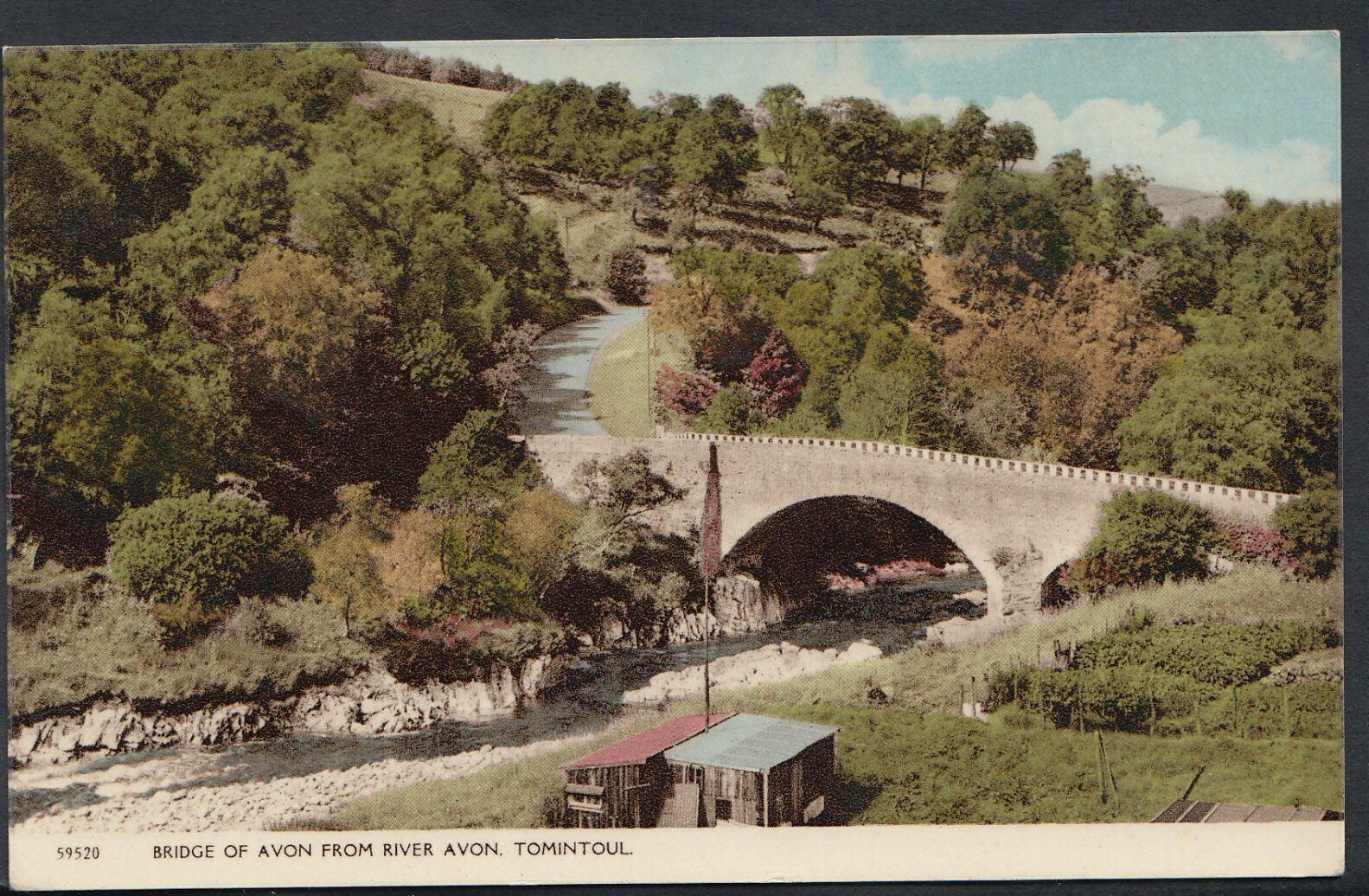 Scotland Postcard - Bridge of Avon From River Avon, Tomintoul A7481 ...