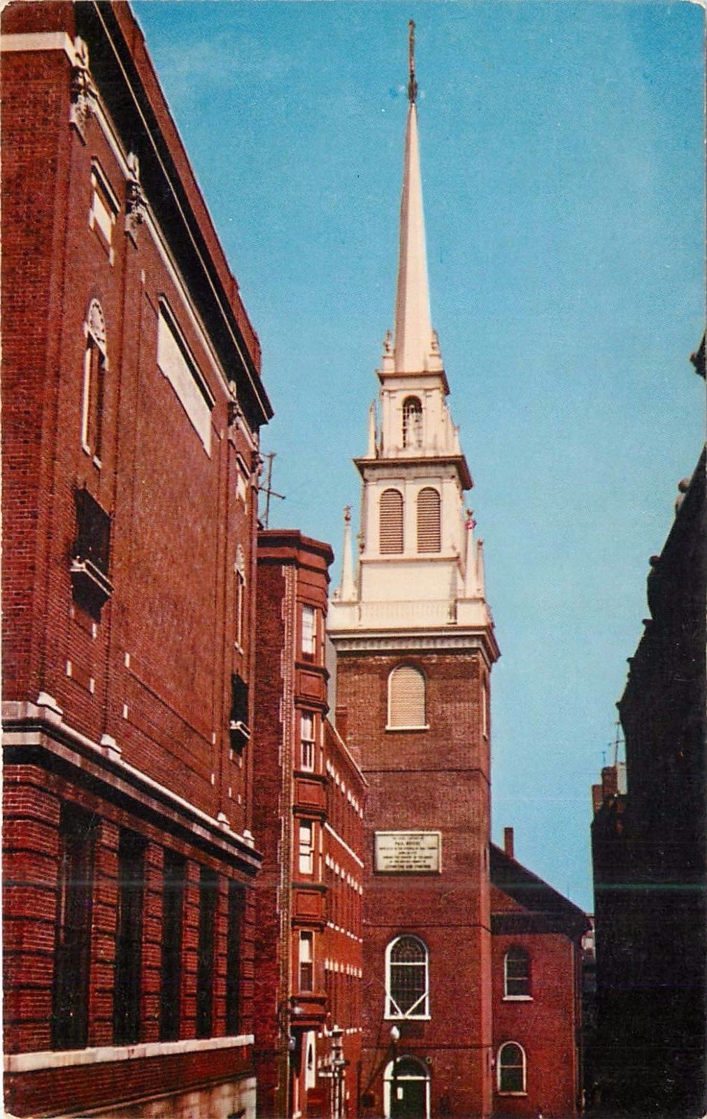 Old North Church Salem Street Boston Massachusetts MA Postcard | United ...
