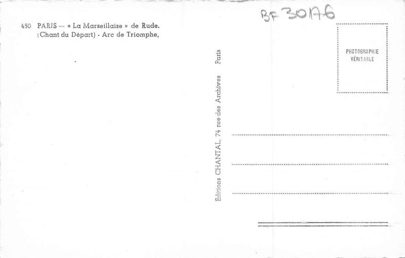 BF30176 paris la marseillaise de rude arc de triomphe france | Europe ...