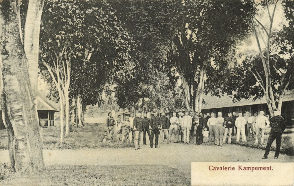 indonesia, JAVA AMBARAWA, Cavalry Camp, KNIL K.N.I.L. Soldiers (1910s ...