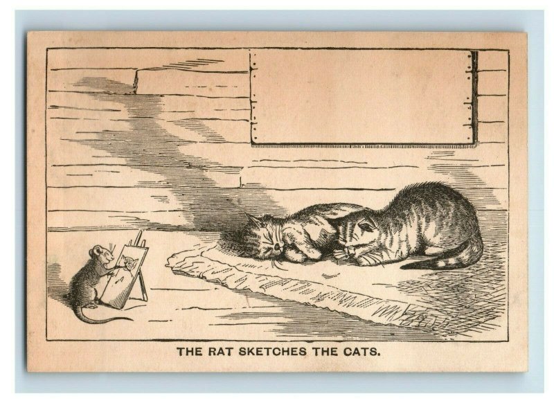 1880s-90s Victorian Comical Trade Cards Rat & Cats Lot Of 2 P222 ...