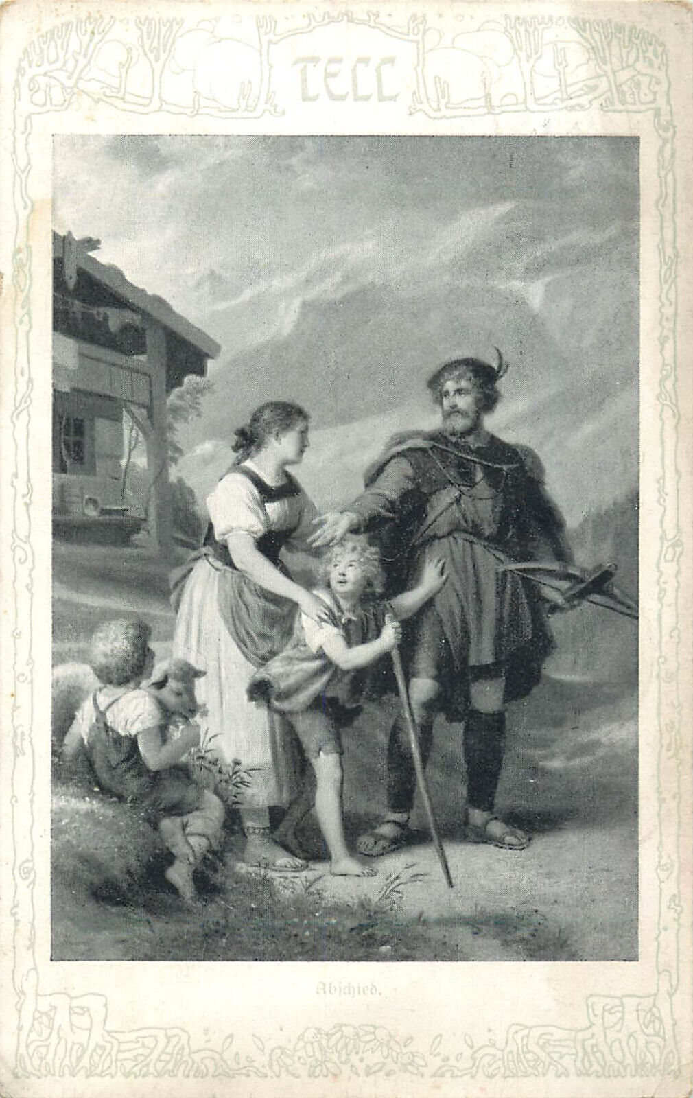 William Tell | Story, Swiss Folklore theatre play characters 1900-1905 ...