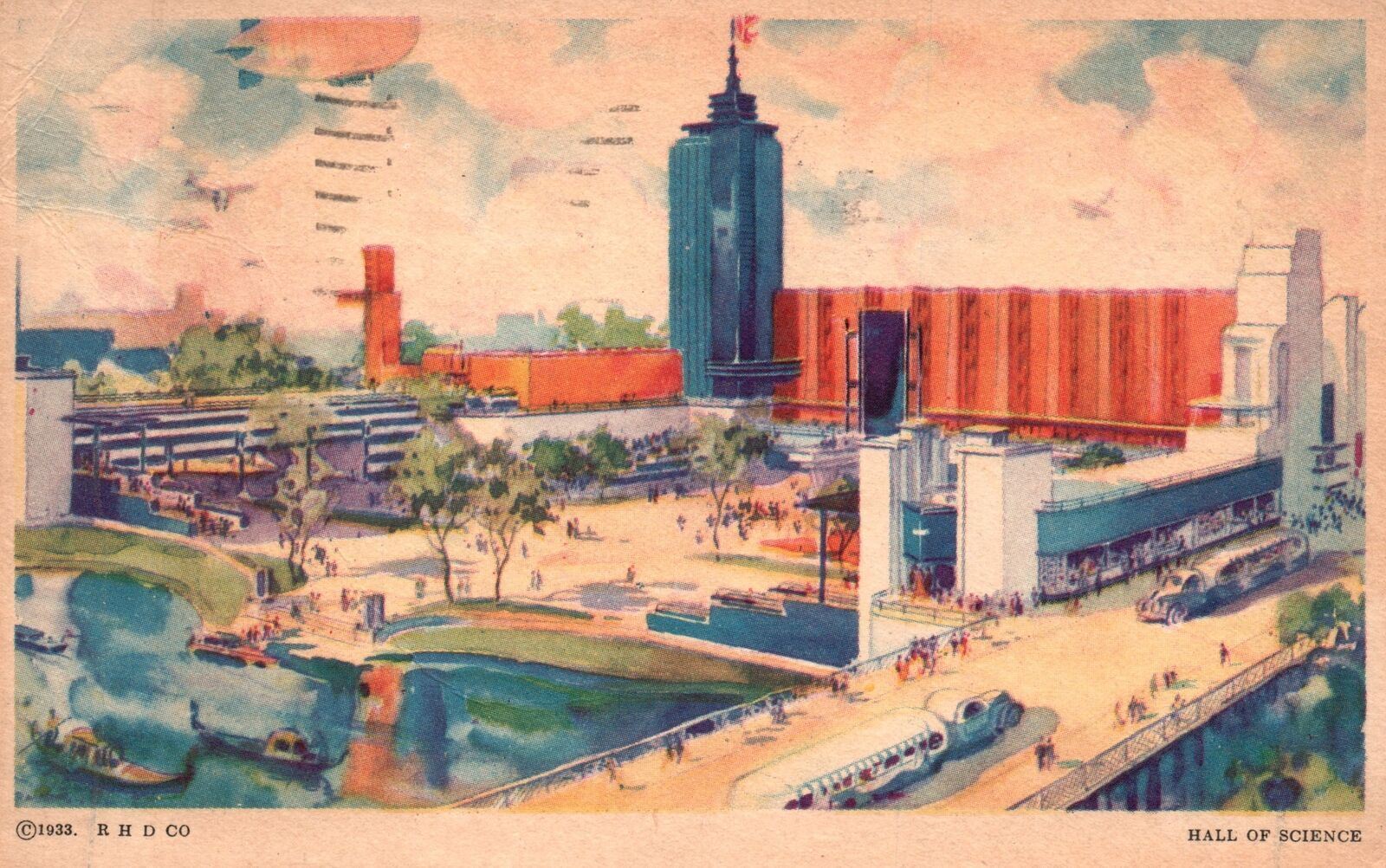 Vintage Postcard 1933 Hall of Science Building Chicago Illinois Pub ...