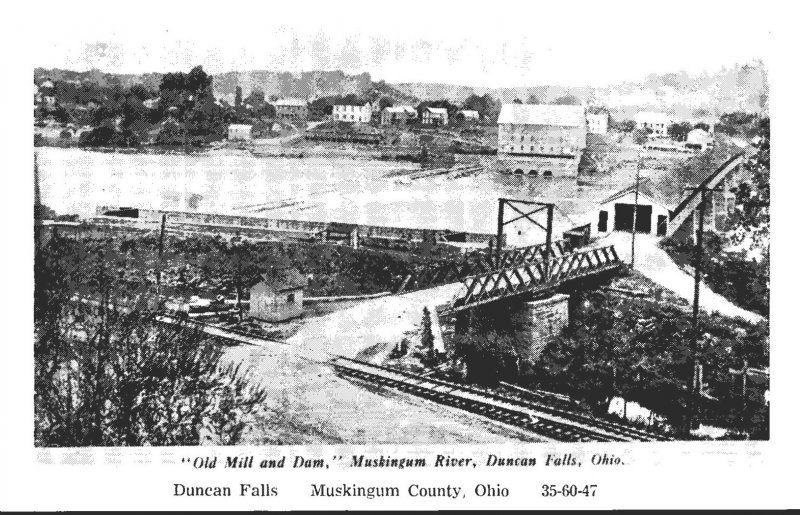 Ohio Muskingum County Duncan Falls Old Mill and Dam | United States ...