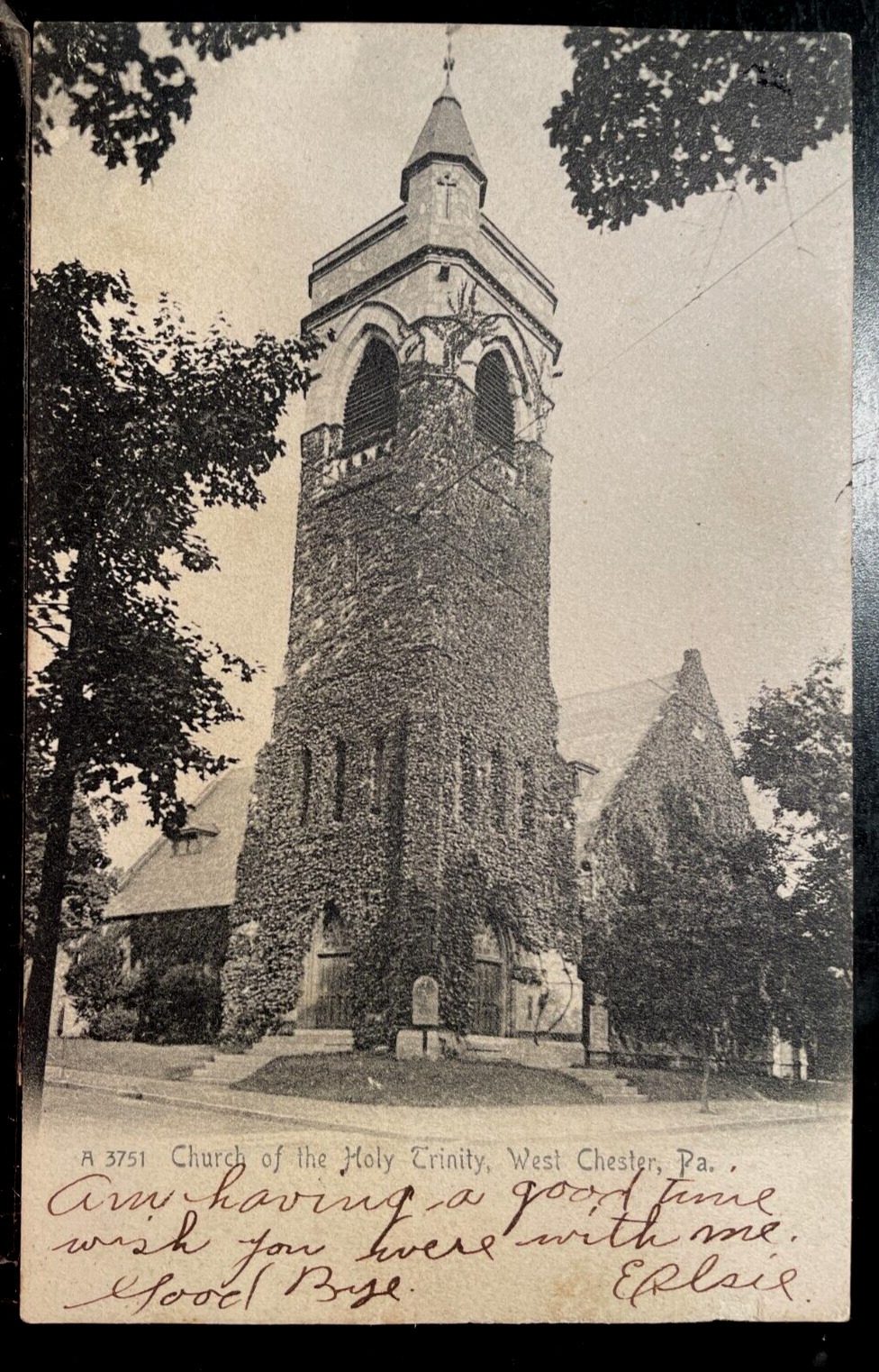 Vintage Postcard 1906 Church of the Holy Trinity, West Chester ...
