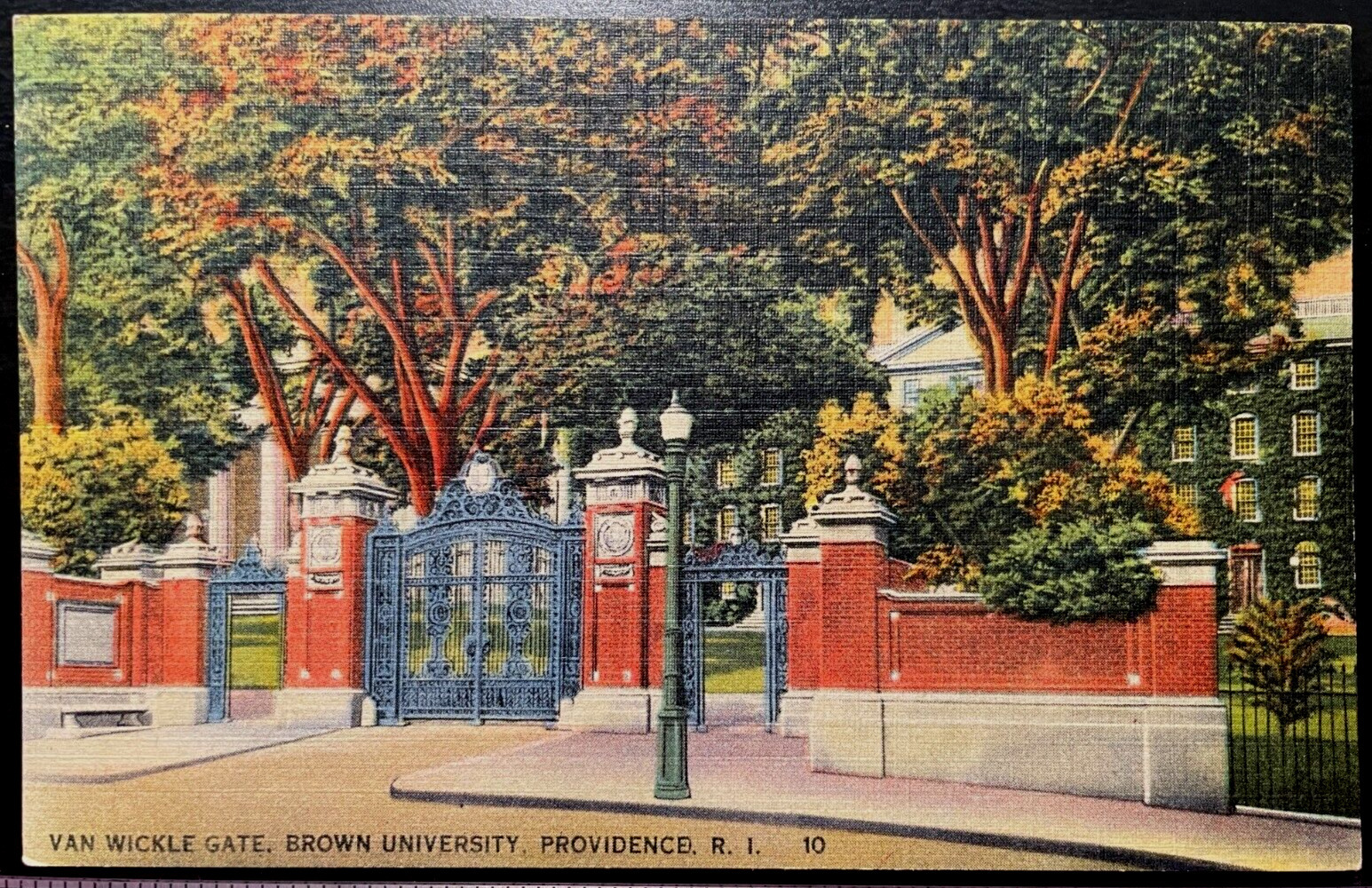 Vintage Postcard 1930-1945 Van Wickle Gates, Brown University, Rhode ...