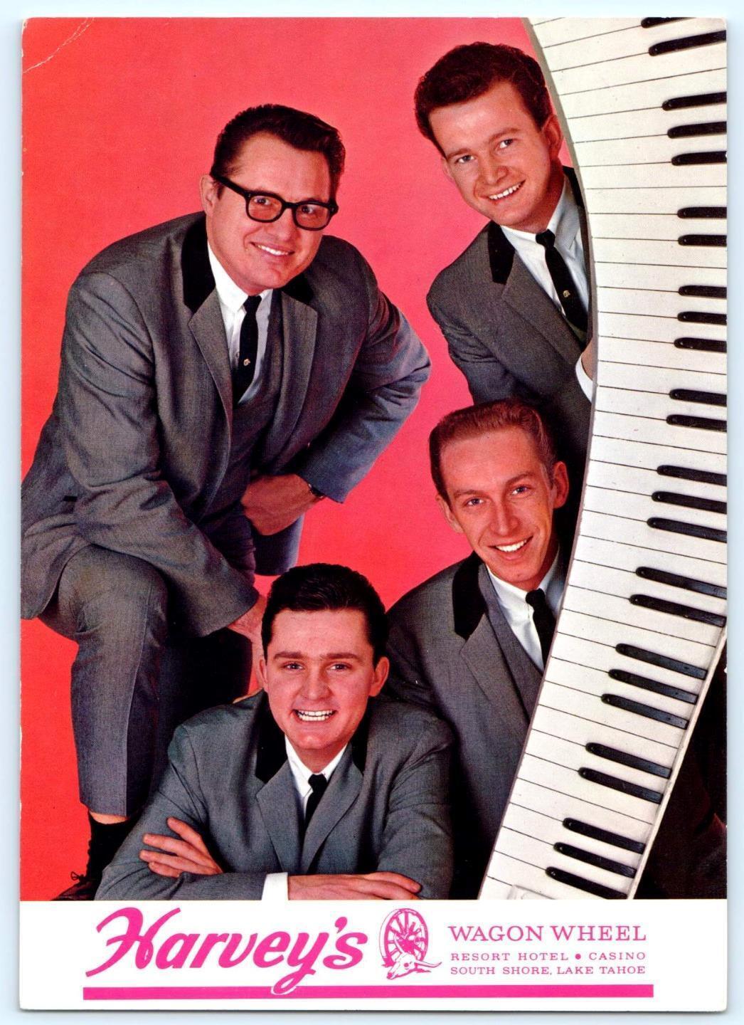 LAKE TAHOE, NV "Jack Bedient & the Chessmen" HARVEY'S WAGON WHEEL Large ...