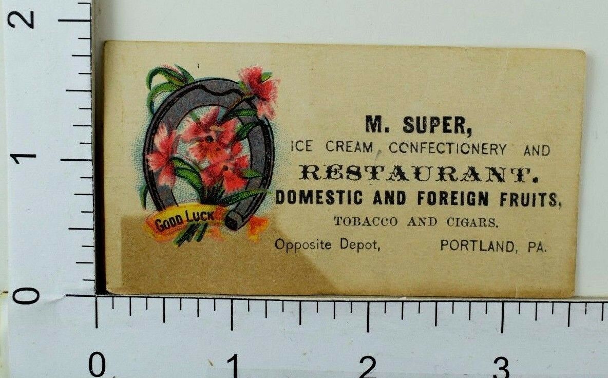 M. Super Ice ream Confectionery & Restaurant Tobacco & Cigars Horseshoe ...