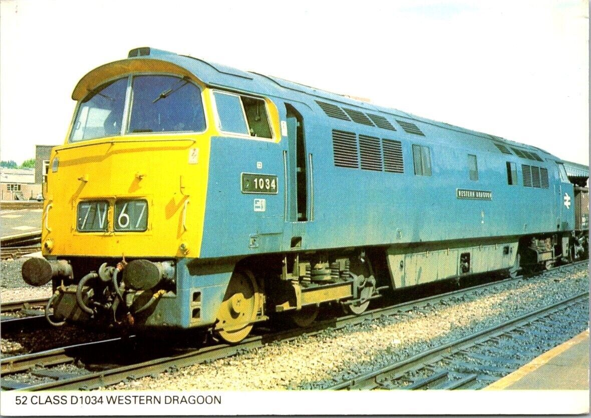 Vintage Railroad Train Locomotive Postcard - 52 Class D1034 Western ...