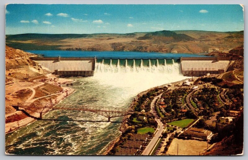 Grand Coulee Dam Crown Point Worlds Largest Concrete Structure Vintage ...