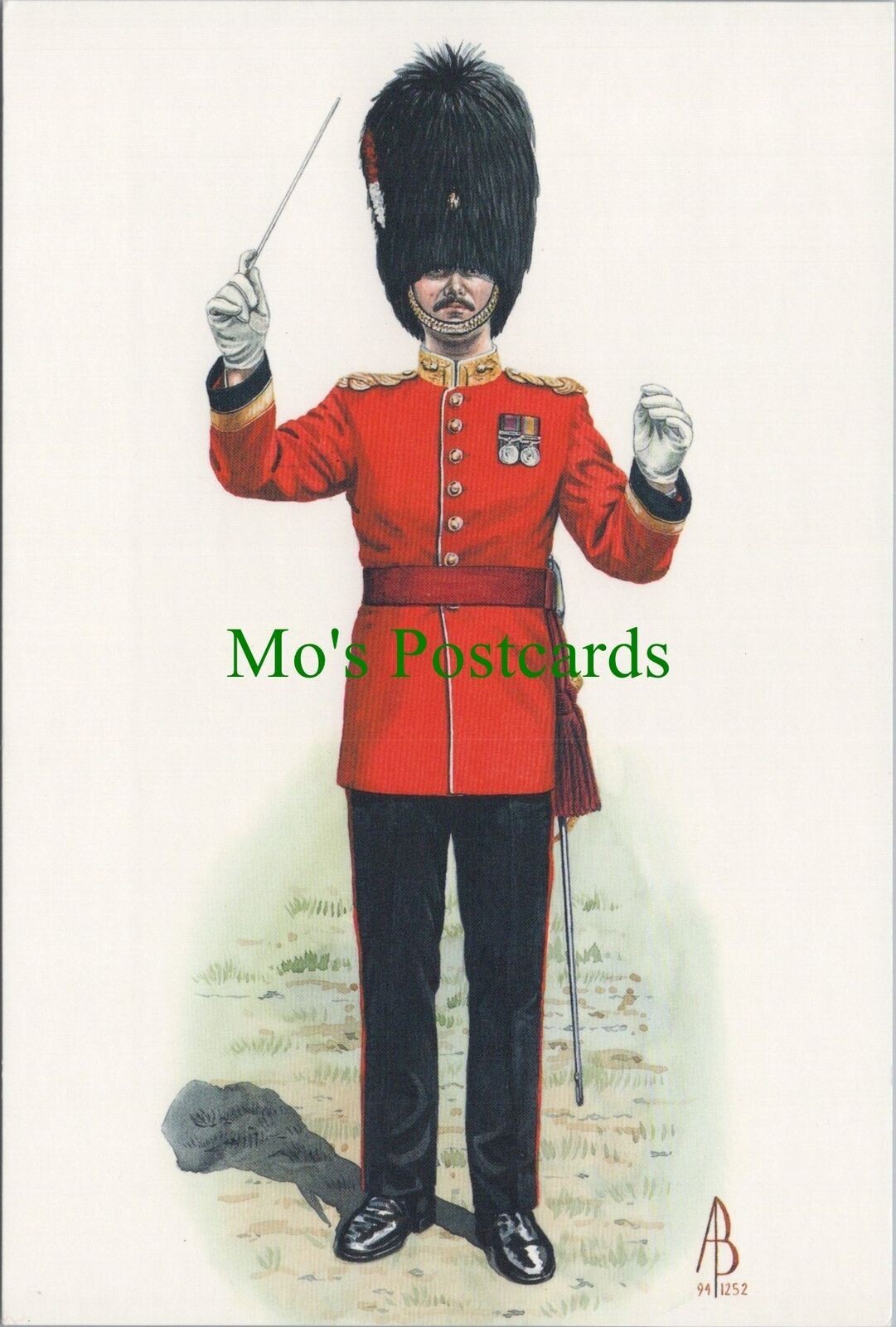 Military Postcard - Bandmaster, The Royal Regiment of Fusiliers Ref ...