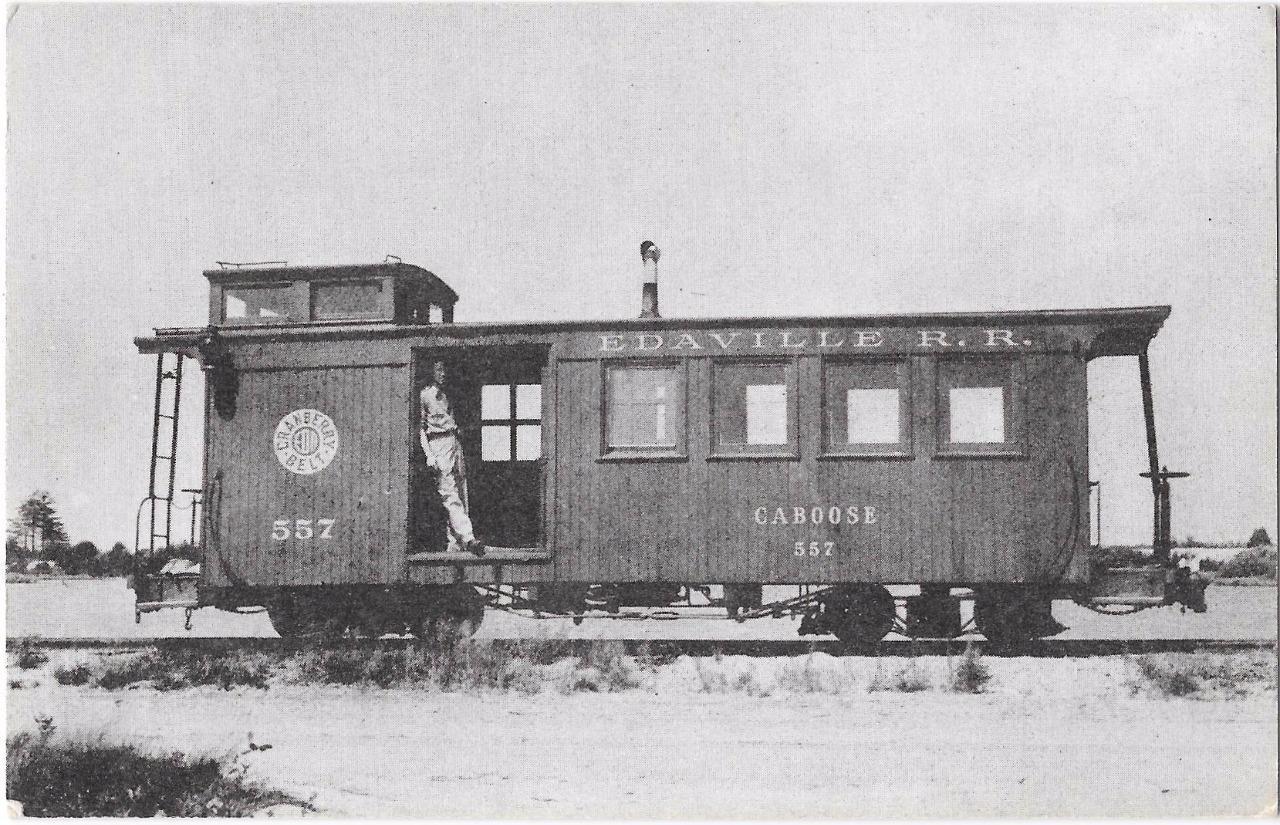 Caboose # 557 - Edaville Railroad - Vintage 1947 Train Postcard ...