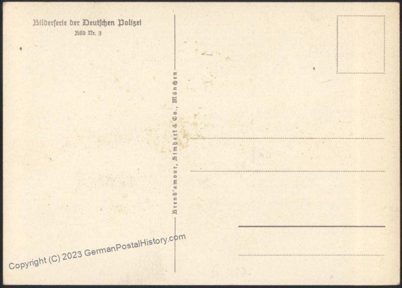 3rd Reich Germany SS Schutzpolizei Deutschen Polizei Series Patriotic ...