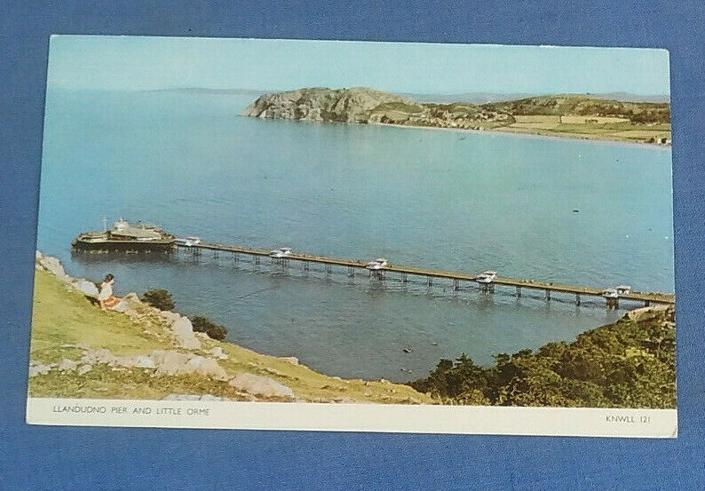 Vintage Postcard Llandudno Pier And Little Orme Conwy Postmarked 1961 ...