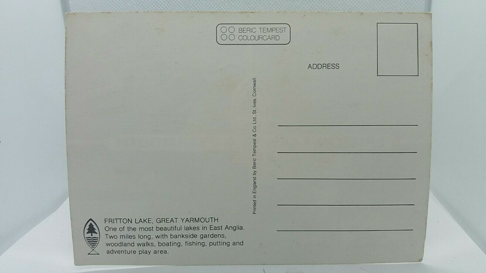 Vintage Postcard Fritton Lake Gt Yarmouth 1970s Multiview Boating Pony ...