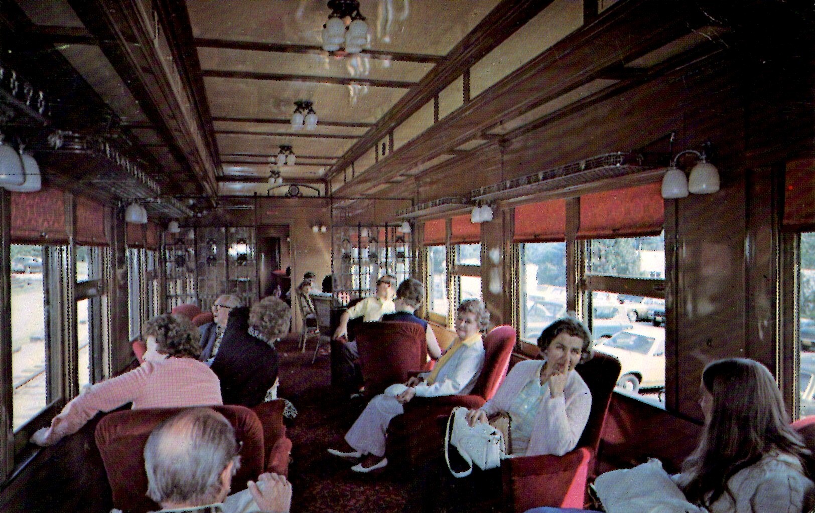 Essex, Connecticut - Interior view of the Pullman Parlor Car on the ...