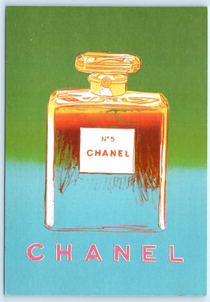 ANDY WARHOL Advertising Art CHANEL NO. 5 Perfume with Sample 4"x6 ...