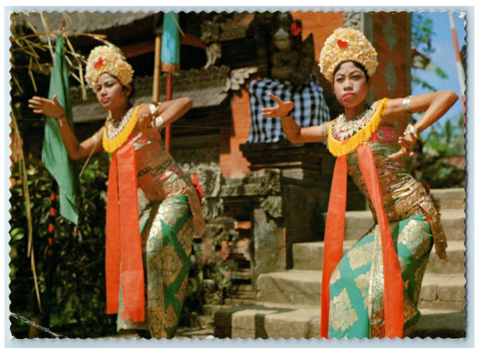 c1960's The Legong Dancers of Bali Indonesia Vintage Posted Postcard ...