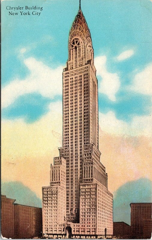 Historic Chrysler Building New York City New York Scenic Skyline WB ...
