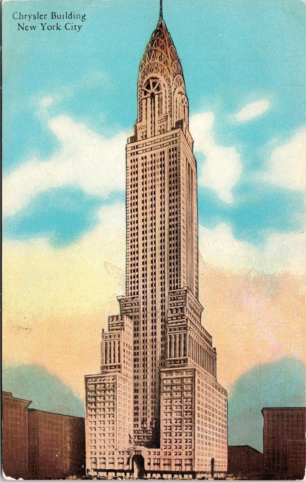 Historic Chrysler Building New York City New York Scenic Skyline WB ...