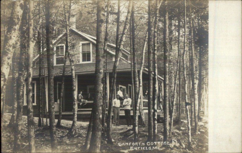 Enfield ME Danforth Cottage c1910 Real Photo Postcard | United States ...