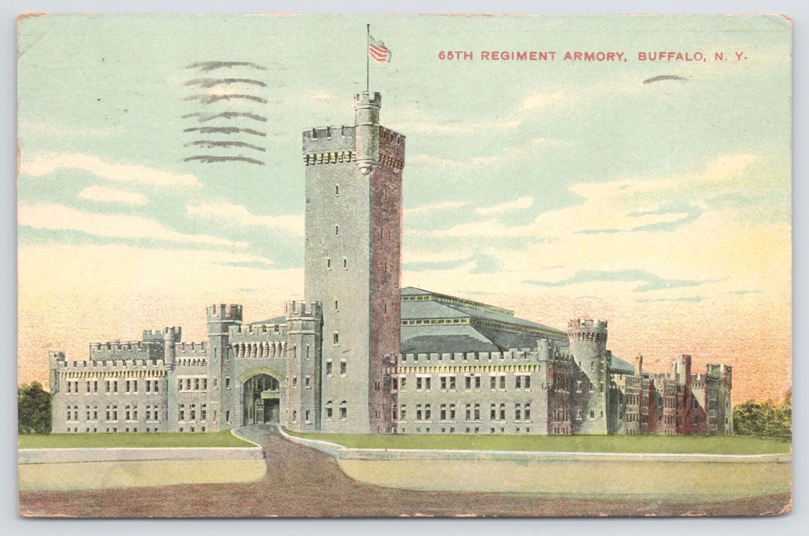 Buffalo New York~65th Regiment Armory~Military~c1910 Postcard | United ...