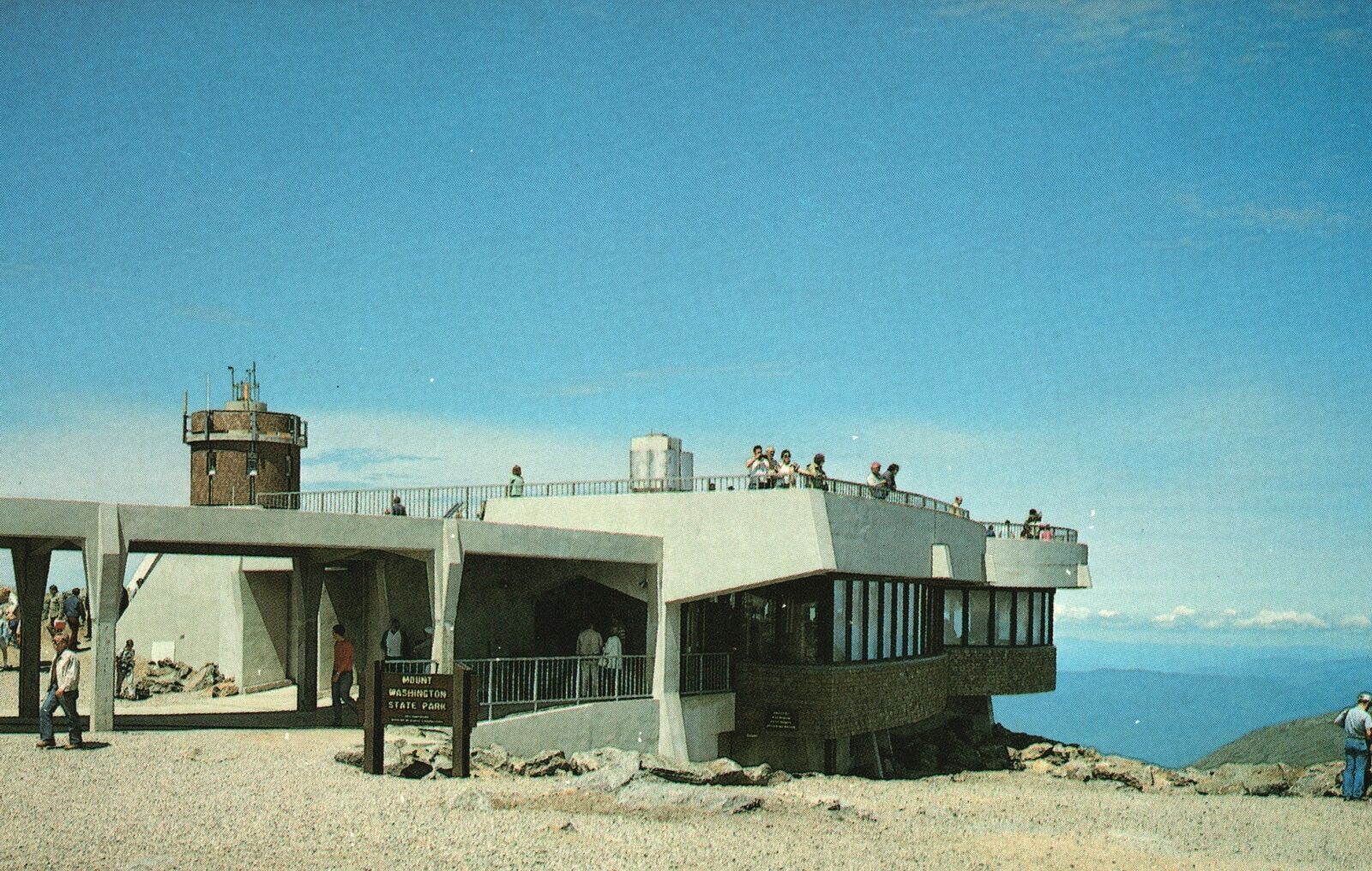 Postcard Summit Building on Top of Mt. Washington State Park New ...