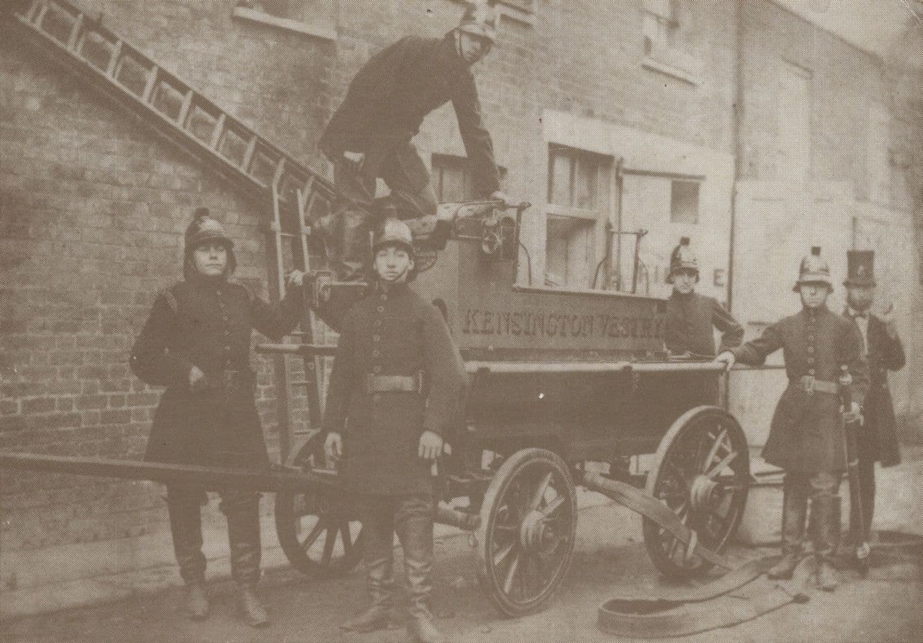 Kensington Chelsea London Victorian Fire Brigade Fireman Postcard ...