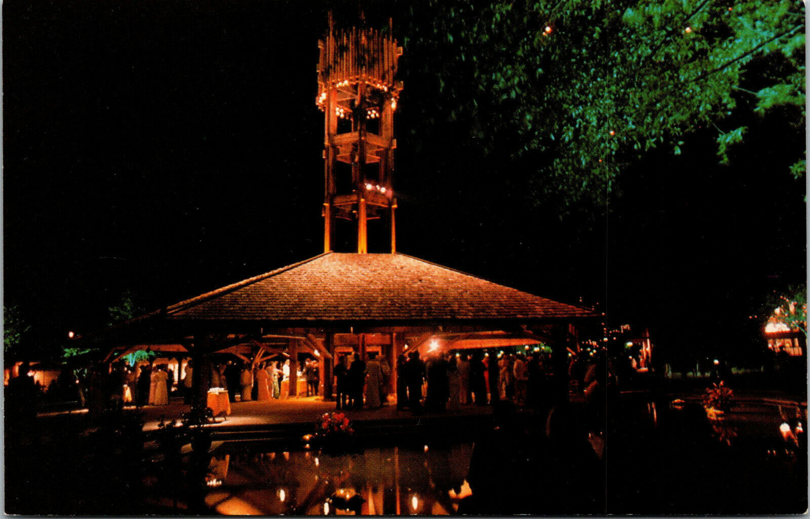 Vtg Walt Disney World Village Captains Tower At Night Orlando Florida ...